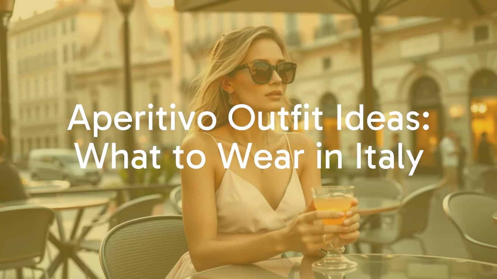 Aperitivo Outfit Ideas: What to Wear in Italy - whysoitaly.online